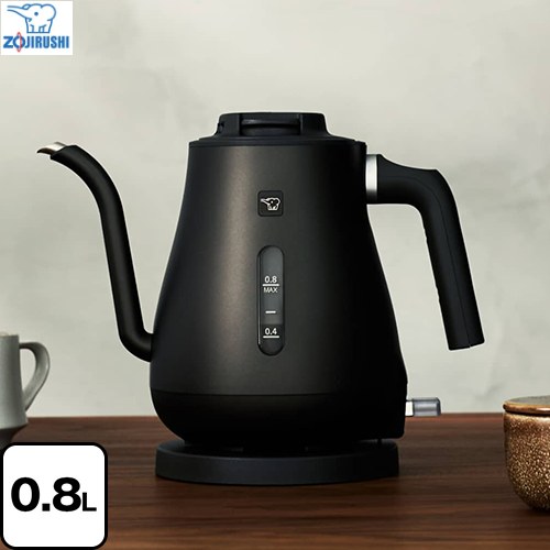 【楽天市場】[CK-LA08-BZ] 細口タイプ 象印 電気ケトル・ポット 電気ケトル 容量：0.8L 消費電力：1100W セピアブラック 【送料無料】：住宅設備専門 ジャストリフォーム