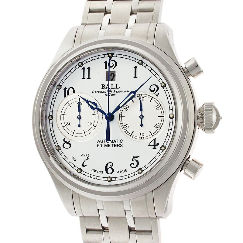 【楽天市場】ボールウォッチ トレインマスター キャノンボール CM1052D-L1J-WH 仕上済 箱・保証書付【中古】【JS1642 ...