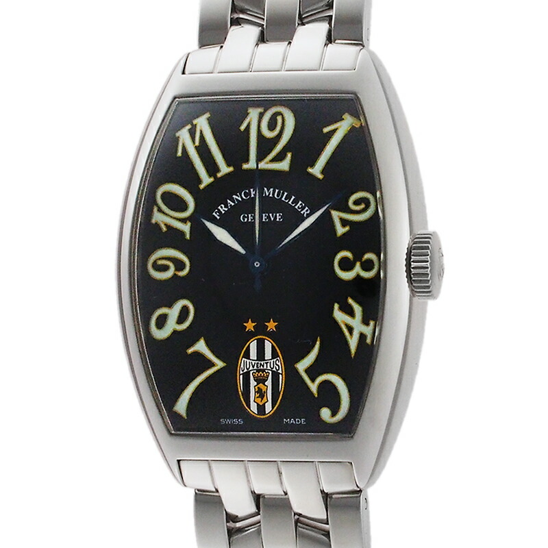 【楽天市場】フランクミュラー トノーカーベックス ユベントス 300本限定 5850 JUVENTUS AC 仕上済【中古】【JS1462 ...