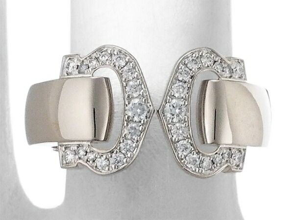 【楽天市場】カルティエ 2C ブークルセ ダイヤモンド リング K18WG #48 国内正規 箱・保証書付【中古】【JS1174】：Jewel ...