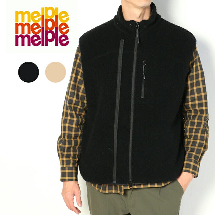 【楽天市場】melple MELLOW PEOPLE メイプル メロウピープル Marced Wool Vest MP4AW012 ベスト ...