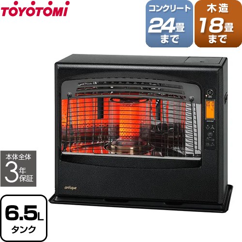 【楽天市場】[LR-68N-B] アンティークモデル トヨトミ ヒーター・ストーブ 石油ファンヒーター 木造18畳まで コンクリ24畳まで 6.5Lタンク 暖房出力：6.79kW～2.60kW ...
