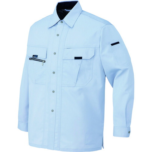 【楽天市場】アイトス（AITOZ） 長袖シャツ（男女兼用） サックス 4L 【品番：9035-007-4L】：住設プロ 楽天市場店