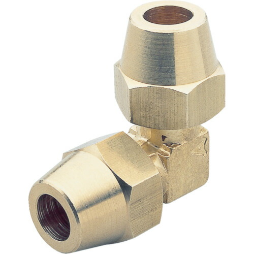 【楽天市場】【メール便対応】アソー ASOH 両口フレアーエルボ Φ6．35 【品番：FL-2022】：住設プロ 楽天市場店