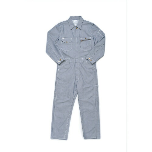 【楽天市場】ボンマックス（BONMAX） Leeワークウェア ユニオンオール ホワイト×ブルー XXL 【品番：LWU39001-18-XXL ...