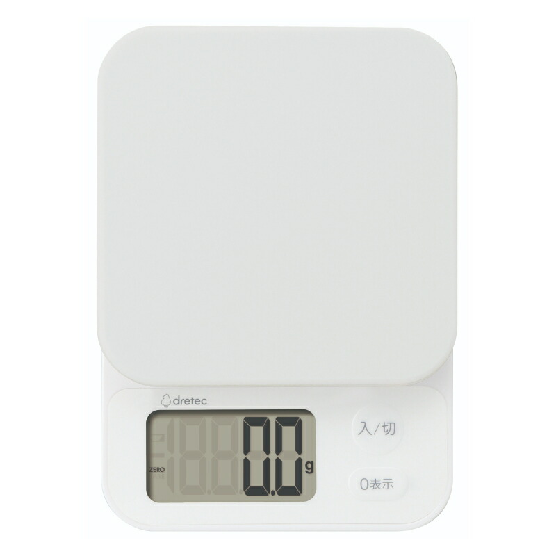 【楽天市場】【在庫処分】ドリテック デジタルスケール「ブランジェ」1kg ホワイト 【品番：KS-629WT】：住設プロ 楽天市場店