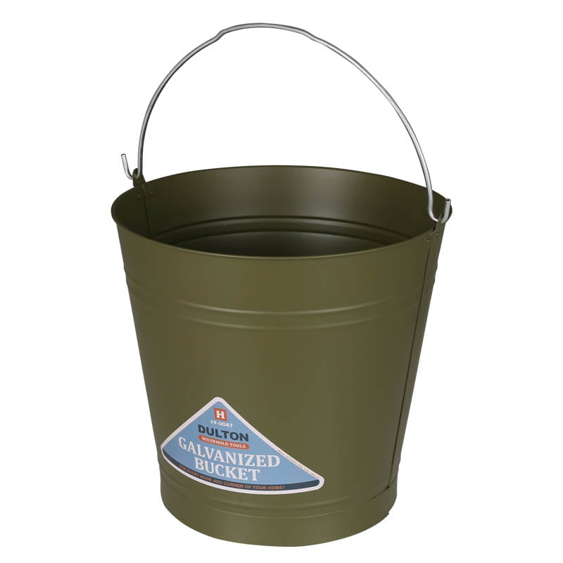 【楽天市場】ダルトン（DULTON） GALVANIZED BUCKET 12L OLIVE DRAB ガルバナイズド バケツ 12L OLIVE DRAB 【品番：H19-0047-12OV ...