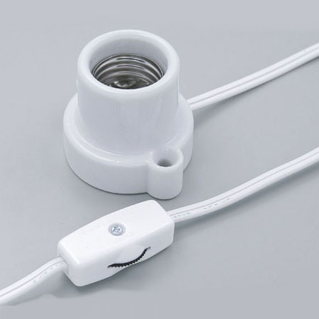 【楽天市場】朝日電器（ELPA） コード付ソケット E26 1.5m ホワイト 【品番：KP-M2615H（W）】：住設プロ 楽天市場店