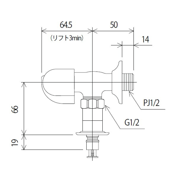 【楽天市場】KVK 洗濯機用水栓（とめるぞう付（緊急止水機能付）） 一般地用 【品番：K115CPG2J】：住設プロ 楽天市場店