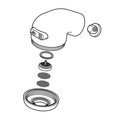 【楽天市場】KVK シャワーヘッド 白 【品番：Z825】 ：住設プロ 楽天市場店