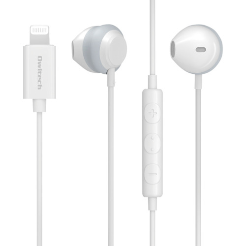 【楽天市場】【メール便対応】オウルテック（Owltech） iPhoneで手軽に音楽鑑賞 Lightning接続イヤホン OWL−EPLT02シリーズ 【品番：OWL-EPLT02-WH ...