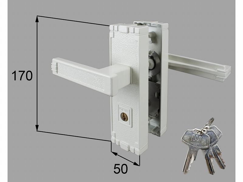 【楽天市場】LIXIL（新日軽） G型錠掛け側セット（片開き用） ミルキーホワイト 【品番：P8AAB0131】：住設プロ 楽天市場店