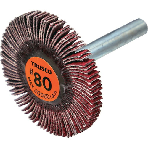 【楽天市場】トラスコ中山（TRUSCO） TRUSCO セラミックフラップホイール 軸径6mm ＃80 外径40×幅5×軸長40 （5個入） 【品番：TCF4005-CE-80】：住設プロ 楽天市場店