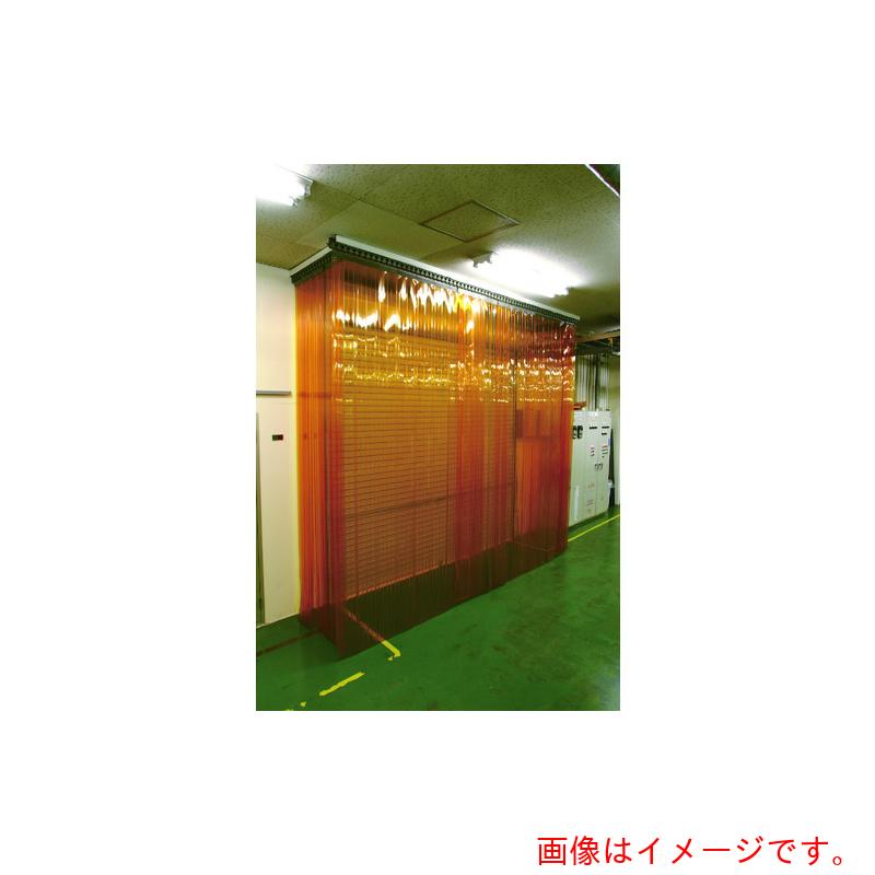 【楽天市場】【別途送料あり】トラスコ中山（TRUSCO） TRUSCO ストリップドアシートセット 防虫オレンジ 厚み3mm幅300mm 取付間口4m×高さ3m 完全オーバーラップ 【品番 ...