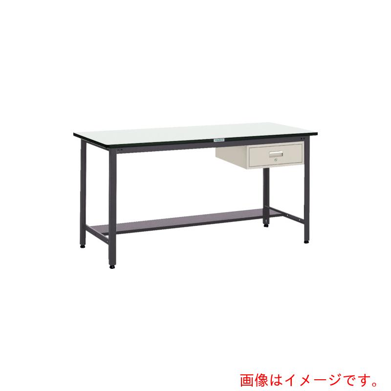 【楽天市場】トラスコ中山（TRUSCO） TRUSCO 中荷重立作業台（500kg）HAEW型 1800X900XH885 1段引出付 ダークグレー色 【品番：HAEWP-1890F1】：住設 ...