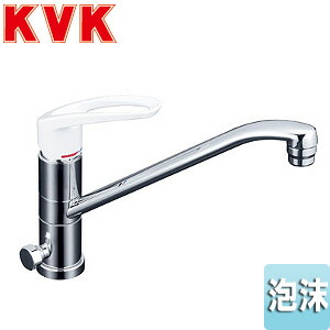【楽天市場】KVK キッチン用蛇口 台 シングルレバー混合水栓 流し台用 分岐孔付 給湯分岐専用:360度回転式 泡沫 一般地 KM5041H：住設楽天市場店