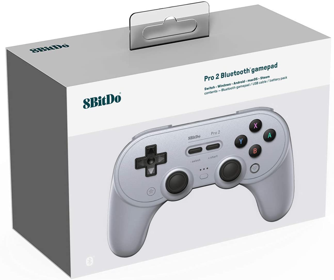 【楽天市場】8Bitdo Pro 2 Bluetooth Controller ゲームパッド コントローラー (Gray バージョン) NS Switch・Windows・Android ...