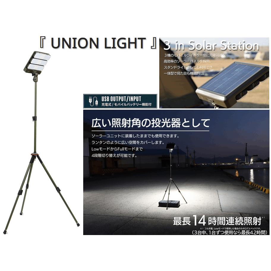 【楽天市場】ユニオンライト ZKC-002G UNION LIGHT 投光器 Benny's トライポッド 専用ケース付 モバイルライト ...
