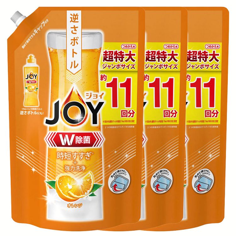 【楽天市場】【3個セット】除菌ジョイコンパクトバレンシアオレンジ詰替J 1425ml 除菌 JOY 時短 強力洗浄 食器用 洗剤 台所 ジョイ：調理器具専門店 i-cook