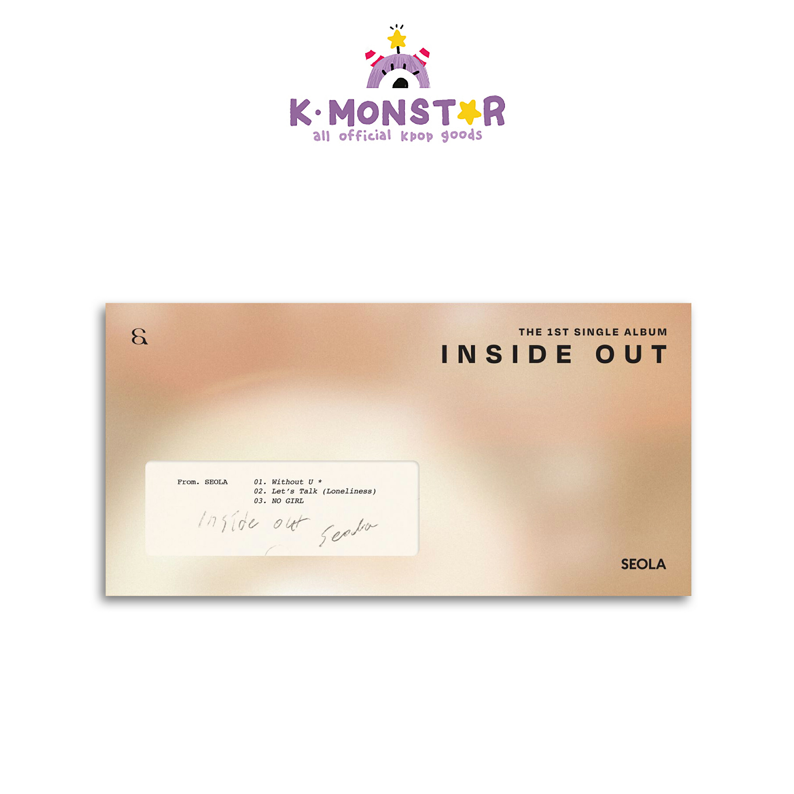 【楽天市場】SEOLA - INSIDE OUT / 1ST SINGLE ALBUM (ENVELOPE VER.)：K-MONSTAR