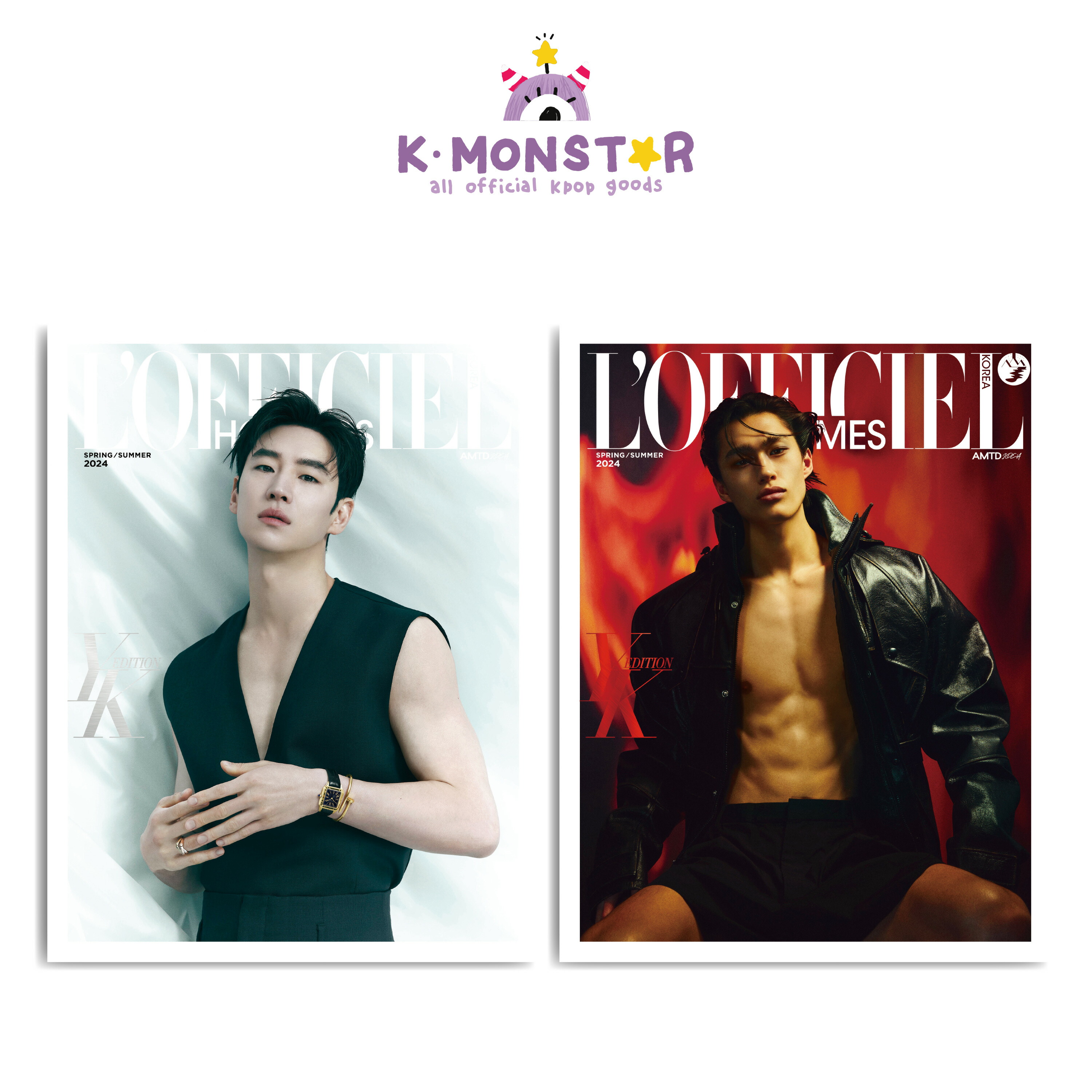 【楽天市場】L'OFFICIEL Homme 2024年 SPRING/SUMMER Lee Je-hoon Mashiyusimono 2種 雑誌 magazine マガジン：K-MONSTAR