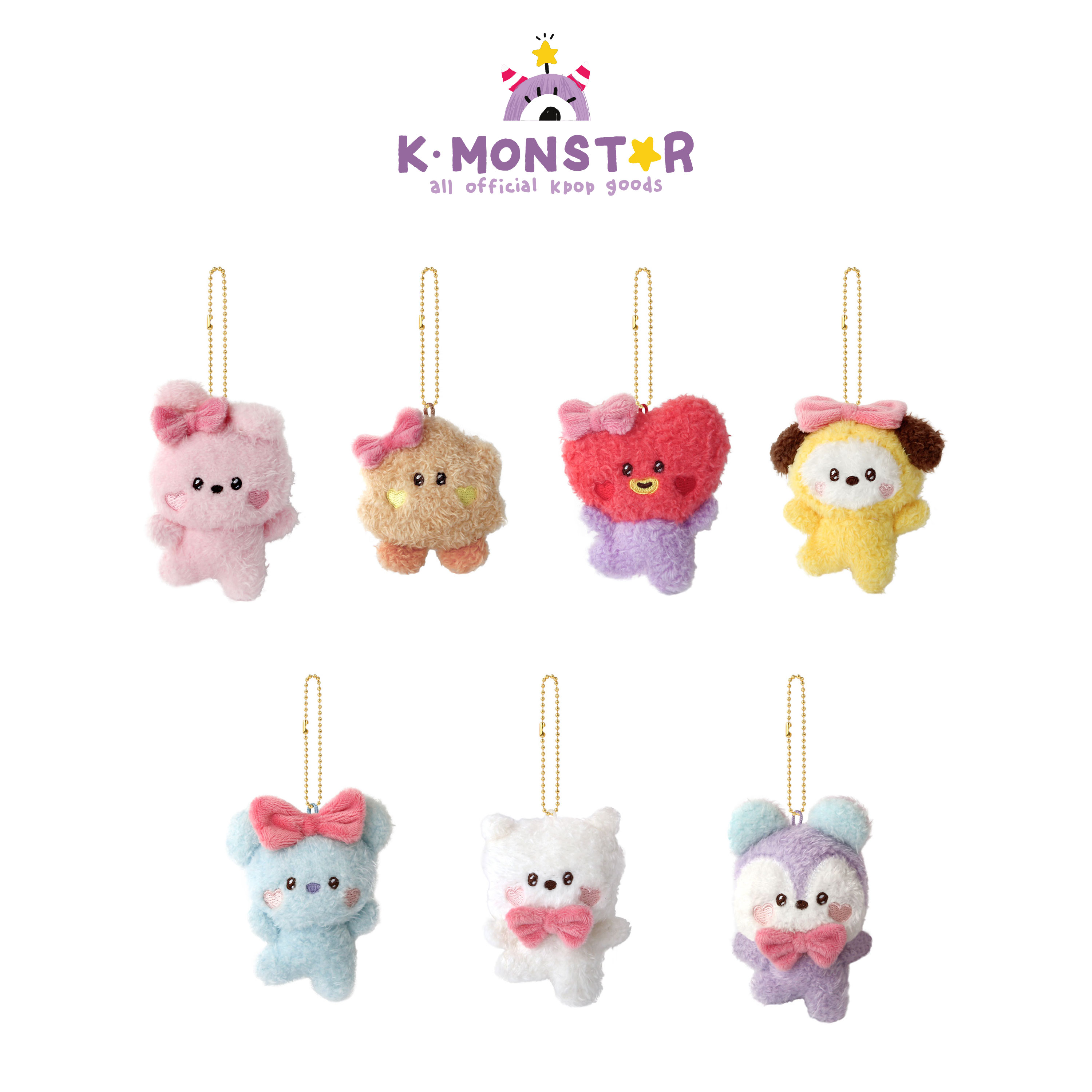 【楽天市場】BT21 minini PLUSH KEYRING [LOVELY]：K-MONSTAR