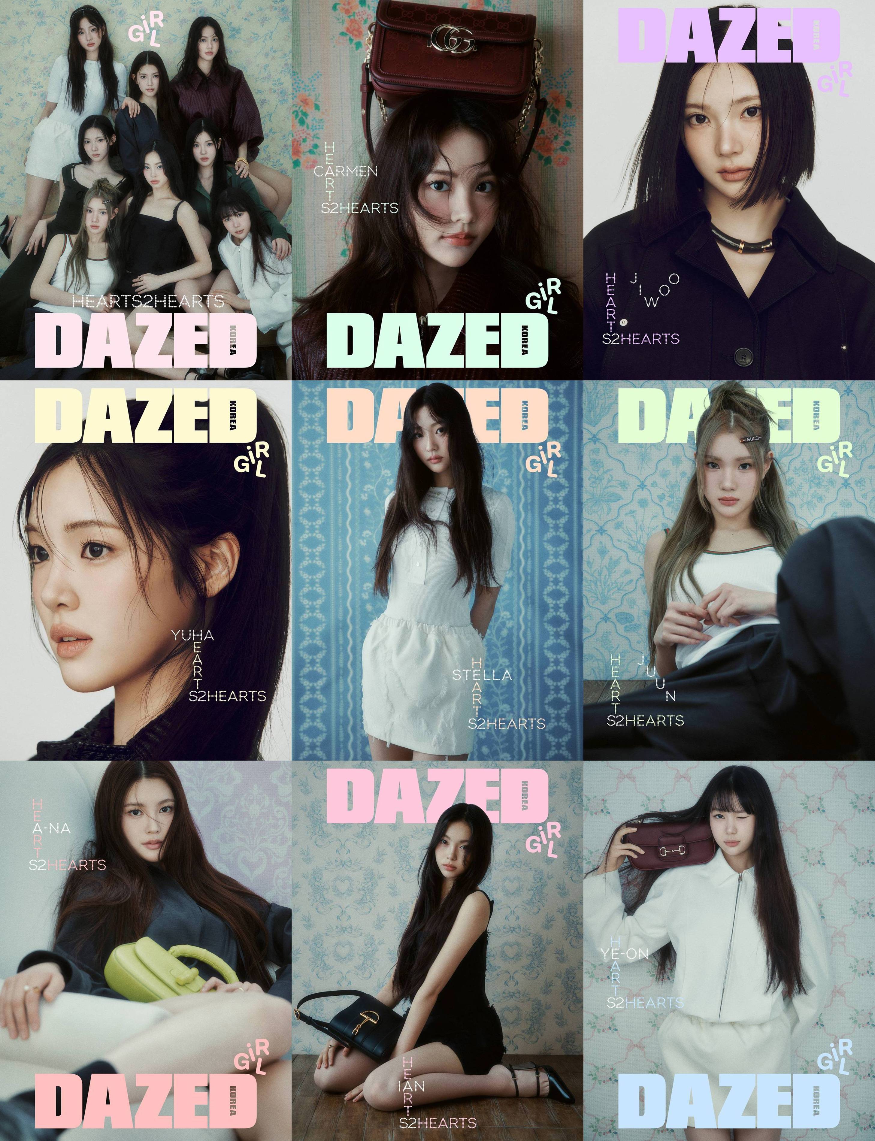 【楽天市場】[和訳付き] Dazed KOREA Girl Edition 2025年 3月号 Hearts2Hearts 9種 韓国雑誌 ...