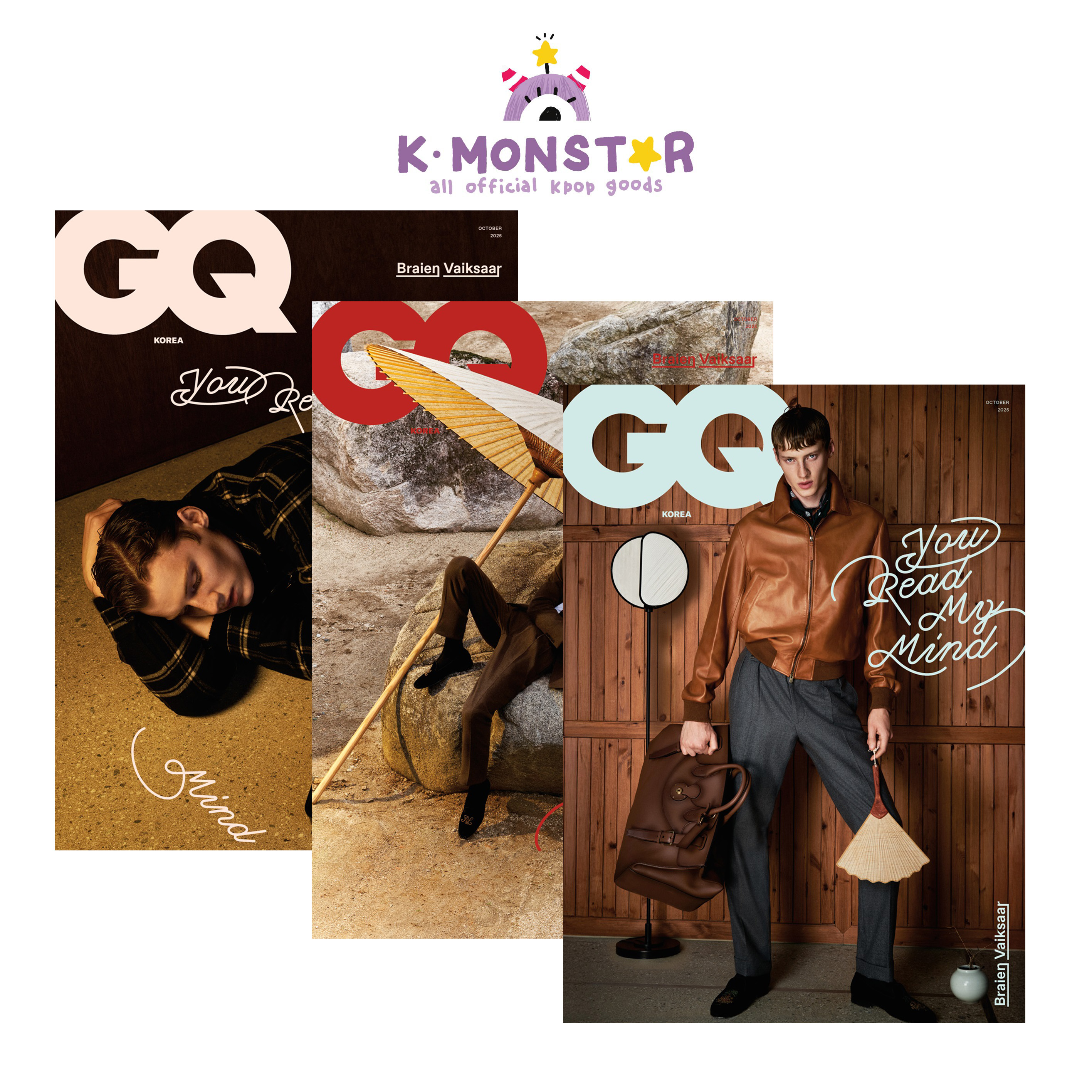 【楽天市場】[和訳付き] GQ KOREA 2025年 10月号 MODEL 3種 YEONJUN WENDY 韓国雑誌 magazine マガジン：K-MONSTAR