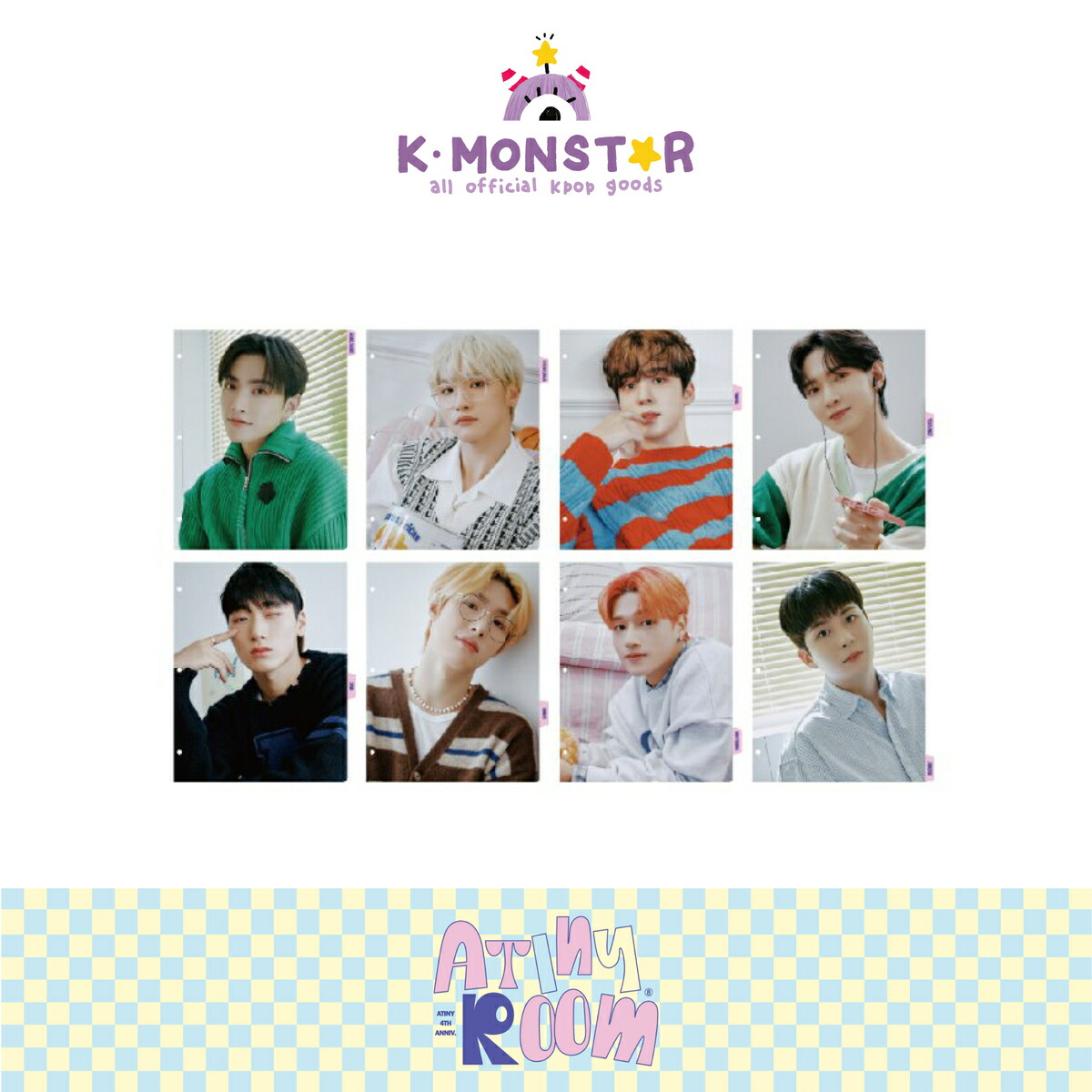 【楽天市場】ATEEZ x EVERLINE POP-UP ATINY ROOM MD / BINDER INDEX /エイティーズ ...