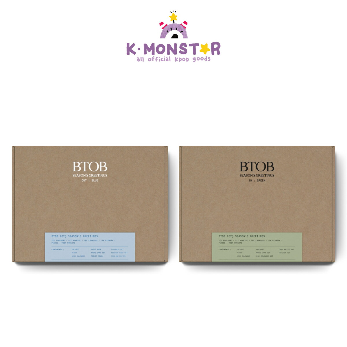 【楽天市場】[withmuu特典]BTOB - 2023 SEASON'S GREETINGS [OUT : BLUE VER.] シーズングリーティング シグリー：K-MONSTAR