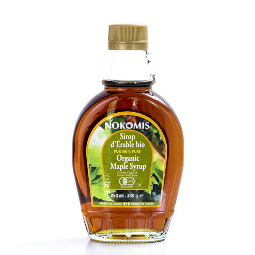 【楽天市場】日本珈琲貿易 ノコミス 有機メープルシロップ アンバーリッチテイスト250ml 330g×12個：Re-light