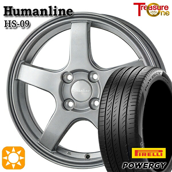 【楽天市場】【取付対象】N-BOX ウェイク 165/55R15 75H ピレリ パワジー トレジャーワン ヒューマンライン HS09 ダークグレー 15インチ 4.5J 4H100 サマー ...