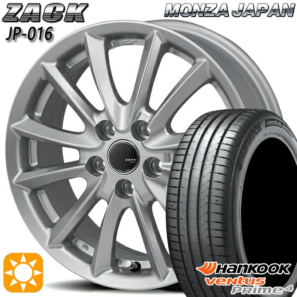 【楽天市場】【取付対象】215/60R17 96V ハンコック veNtus PRime4 K135A モンツァ ザック JP016 チタンブラック 17インチ 7.0J 5H100 サマー ...
