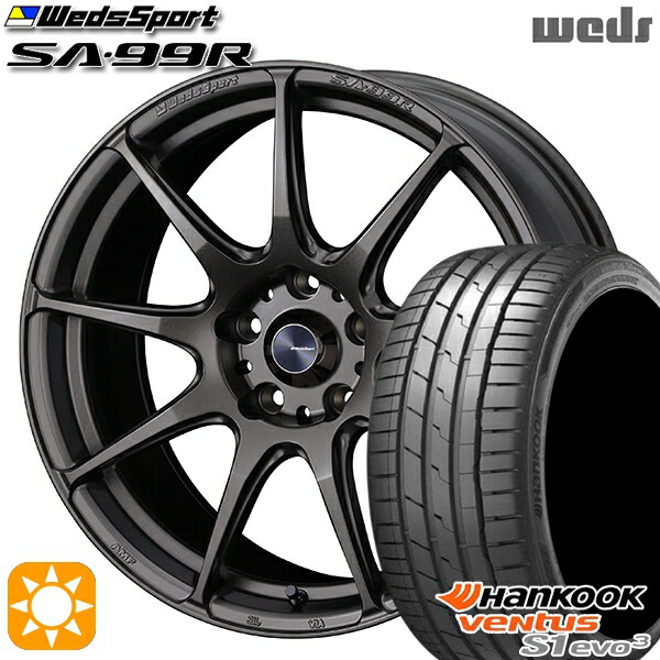 【楽天市場】【取付対象】235/50R18 101Y XL ハンコック veNtus S1 evo3 K127 Weds ウェッズスポーツ SA99R EJ-ブロンズ 18インチ 8.0J ...