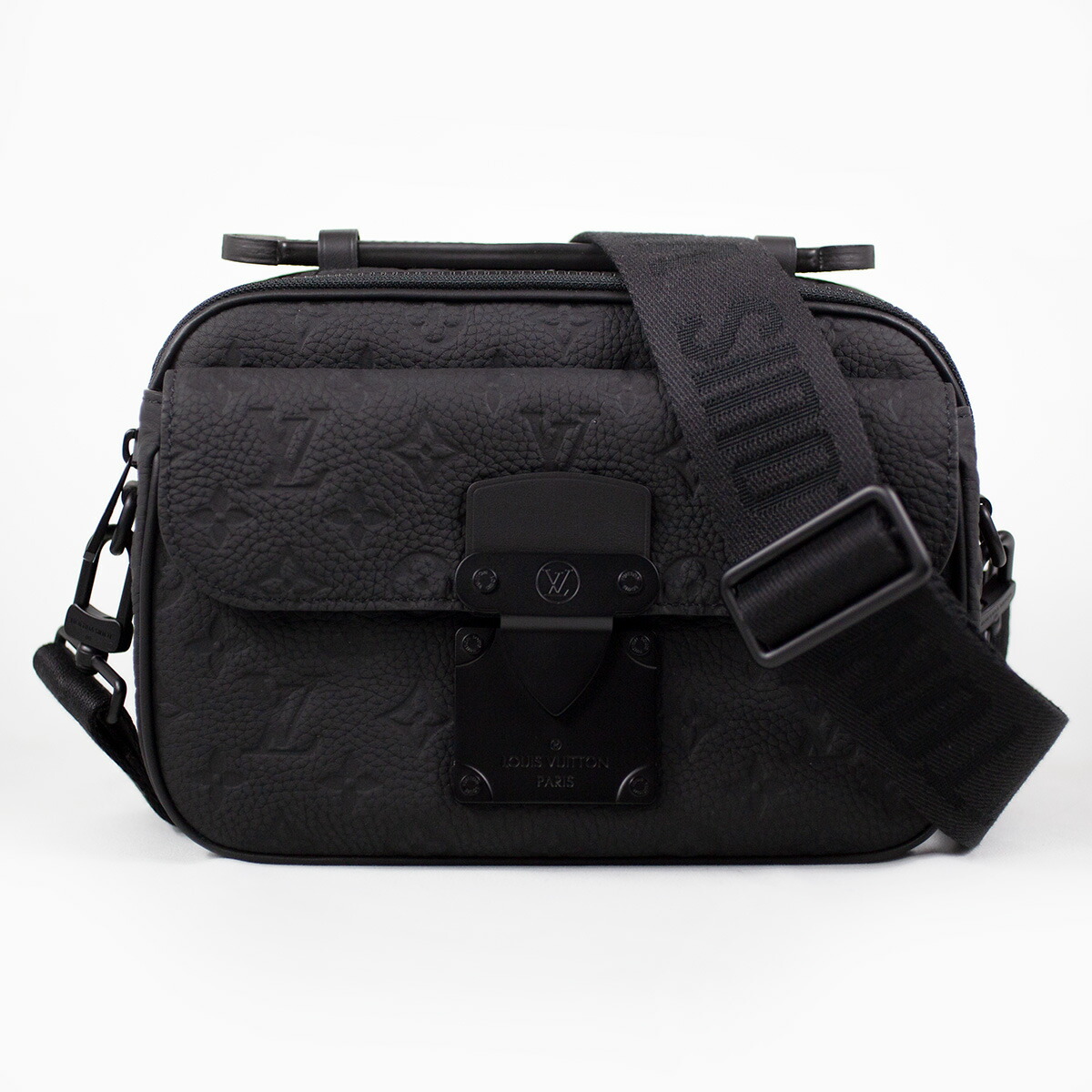 【楽天市場】【louis Vuitton】ルイ・ヴィトン Sロック メッセンジャー M58489 ハンドバッグ ショルダーバッグ 2way トリヨンレザー ブラック モノグラム メンズ 【中古