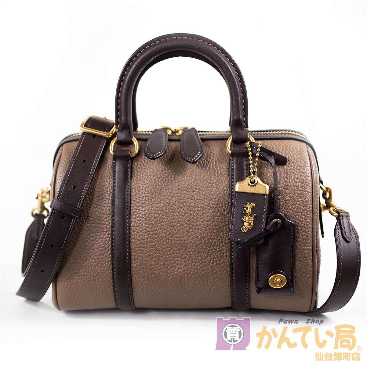 【楽天市場】【COACH】 コーチ ルビー サッチェル 25 カラーブロック ブラス ダークストーンマルチ 2WAY ショルダーバッグ ...