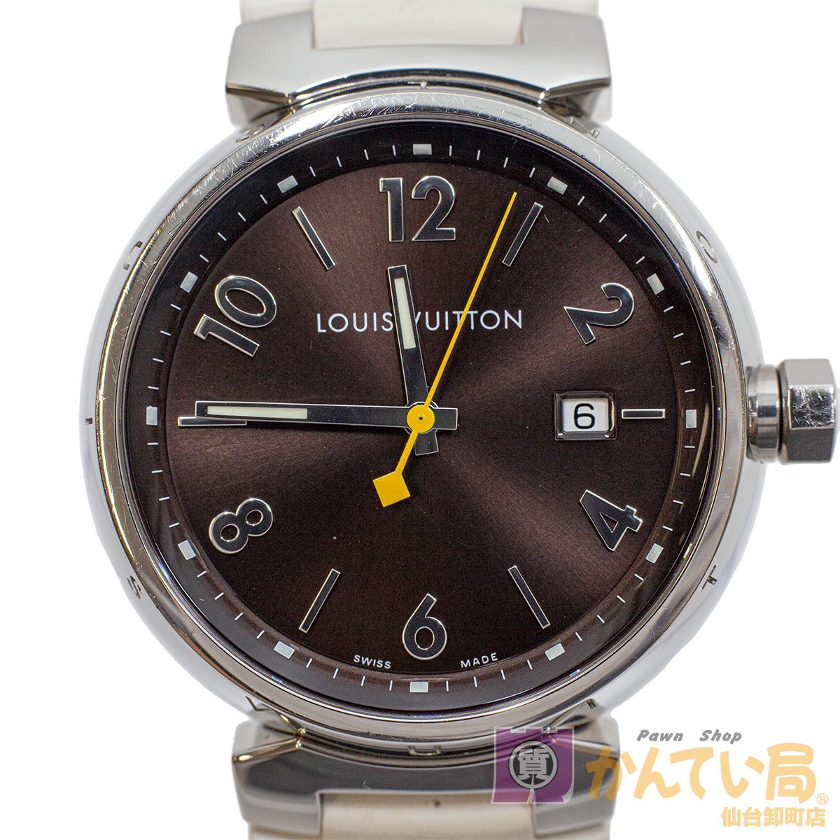 【楽天市場】【LOUIS VUITTON】 ルイヴィトン Q1111 タンブール ラバーベルト R15613 腕時計 スレンテススチール ...