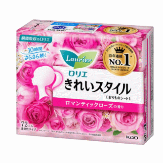 【楽天市場】12月花王500円OFFクーポン対象花王 ロリエ きれいスタイル ロマンティックローズ 72個：キリン堂通販SHOP