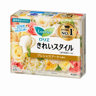 【楽天市場】花王 ロリエ きれいスタイル プレシャスブーケの香り 72個入：キリン堂通販SHOP