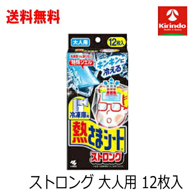 【楽天市場】70周年創業祭III 送料無料 小林製薬 冷凍庫用 熱さまシート ストロング 大人用 12枚入×1個 急な発熱 冷却シート 強力 ...