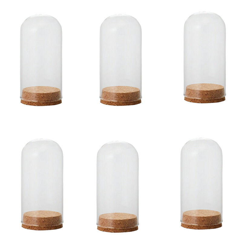 【楽天市場】ガラスベース Glass Gift Glass Dome with Cork ガラスドーム ウィズ コルク natural （6個入り） [777-430-000] [p138 ...