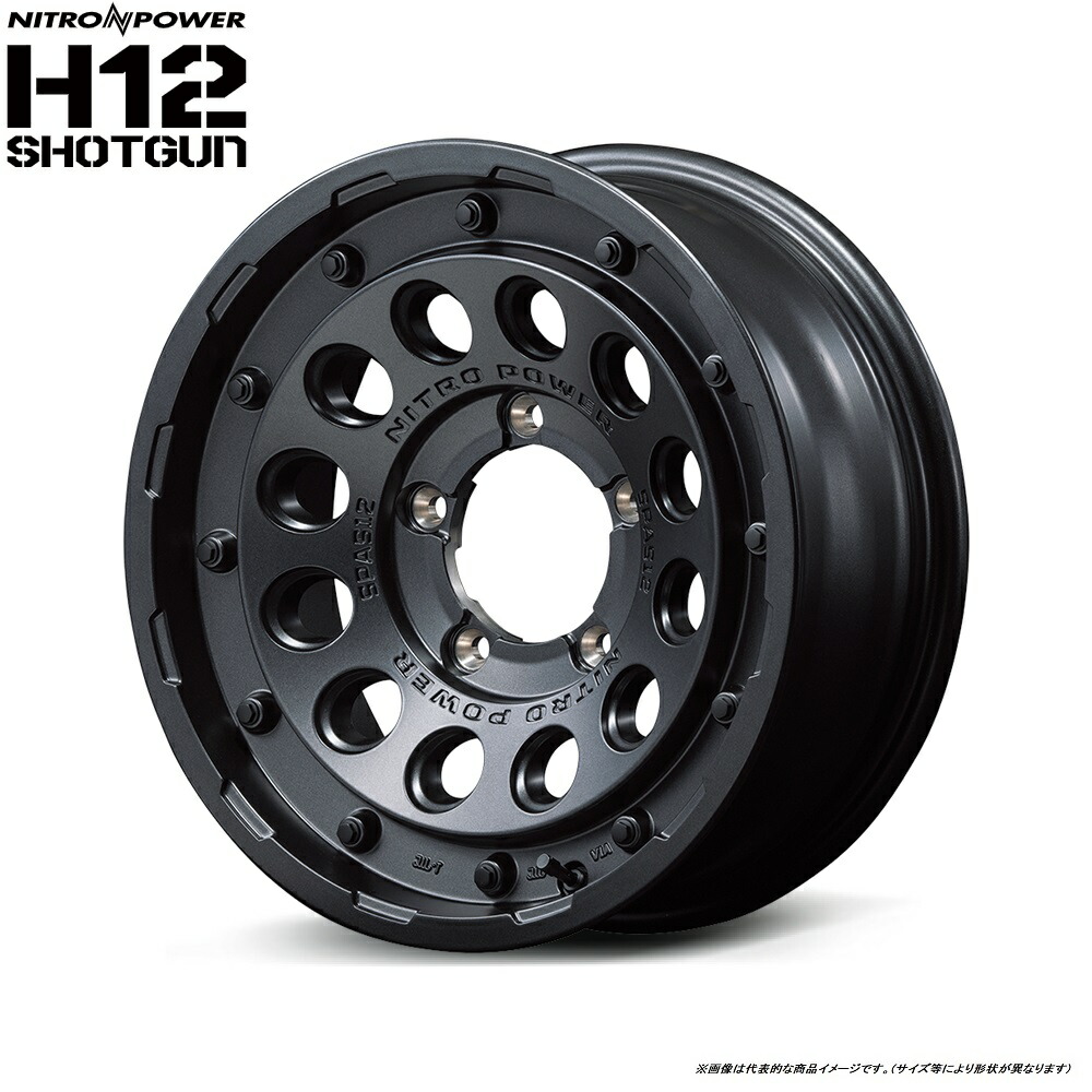 【楽天市場】MID ナイトロパワー H12ショットガン ジムニー シエラ JB74 [4本セット] 16インチ リム幅:6.0J 5H PCD 139.7 INSET -5 マルカサービス ...