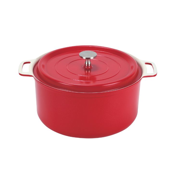 【楽天市場】 パール金属 無水調理ができるセラミック加工IH対応両手鍋22cm(レッド) HB-5726 無水調理：暮らしの杜 横濱