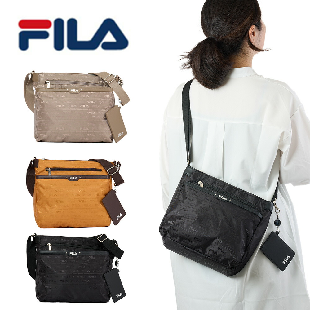 【楽天市場】【ポイント最大38倍 | 9/10まで】 フィラ ショルダーバッグ FILA レディース スクエア バッグ 軽量 多収納 人気 斜めがけ ブランド 小さめ マザーズバッグ ...