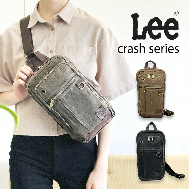 【楽天市場】ボディバッグ ワンショルダーバッグ メンズ 320-4033 Lee リー crash ボディバッグ ワンショルダーバッグ ベルト ...