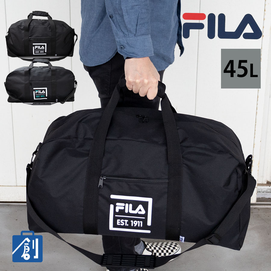 【楽天市場】【ポイント最大37倍 お買い物マラソン】ボストンバッグ 45L メンズ レディース FILA フィラ ブランド 軽い旅行バッグ 2WAY ショルダー カバン 大容量 修学旅行 林間 ...