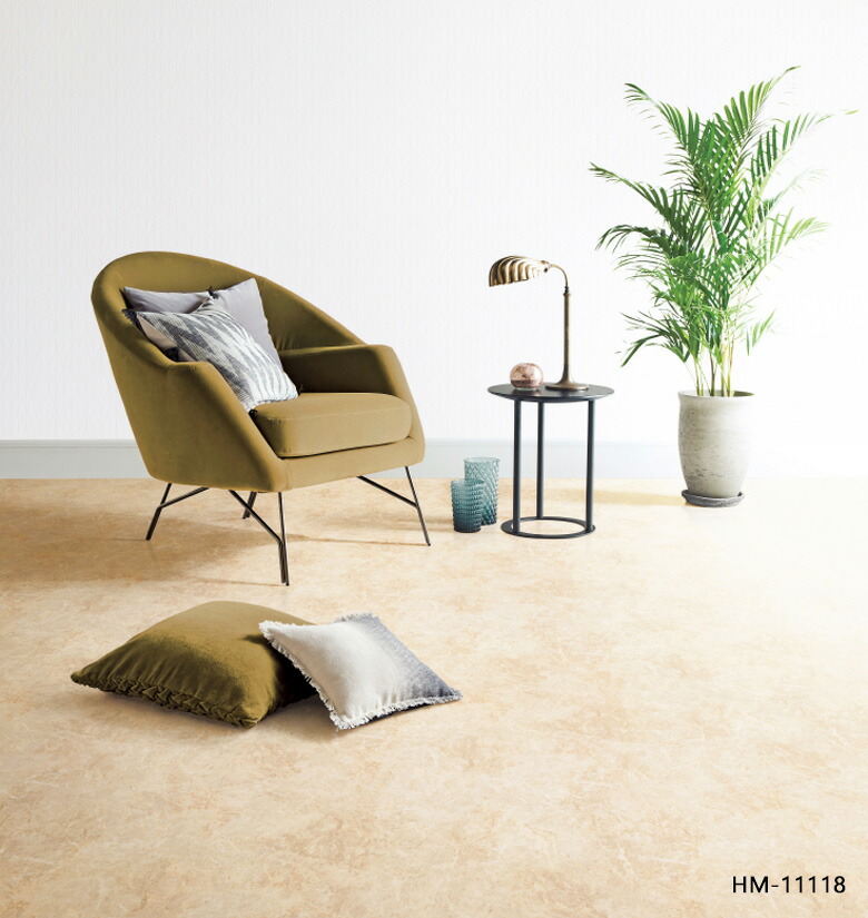 完璧 サンゲツ 1.8mm厚 クッションフロア H-FLOOR 2022-2024 STONE ストーン HM-11086 HM-11087 シャビーモルタル 182cm巾 asakusa ...
