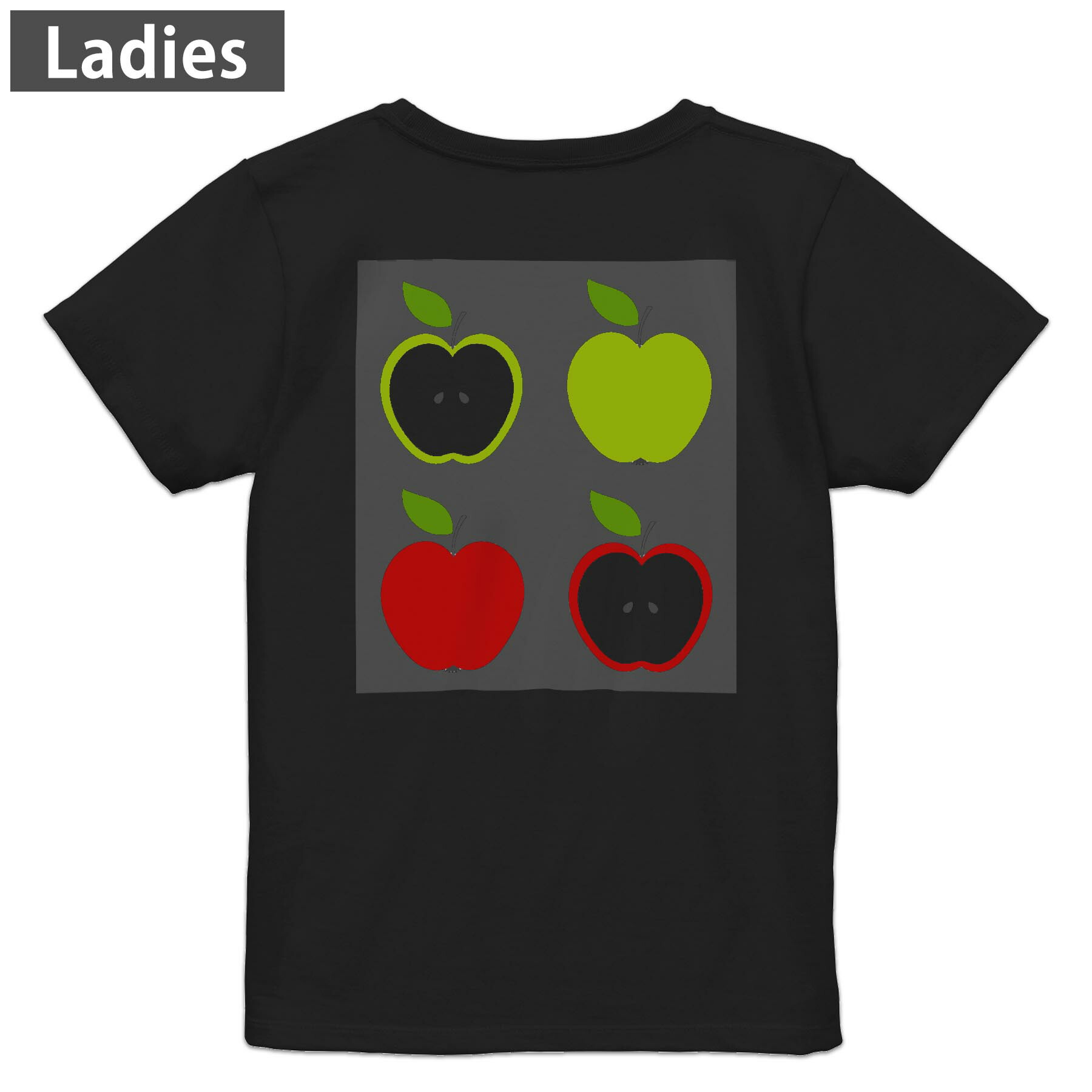 【楽天市場】Tシャツ レディース バックプリント 半袖 ブラック 黒 デザイン M L tシャツ ティーシャツ T shirt 009688 ...