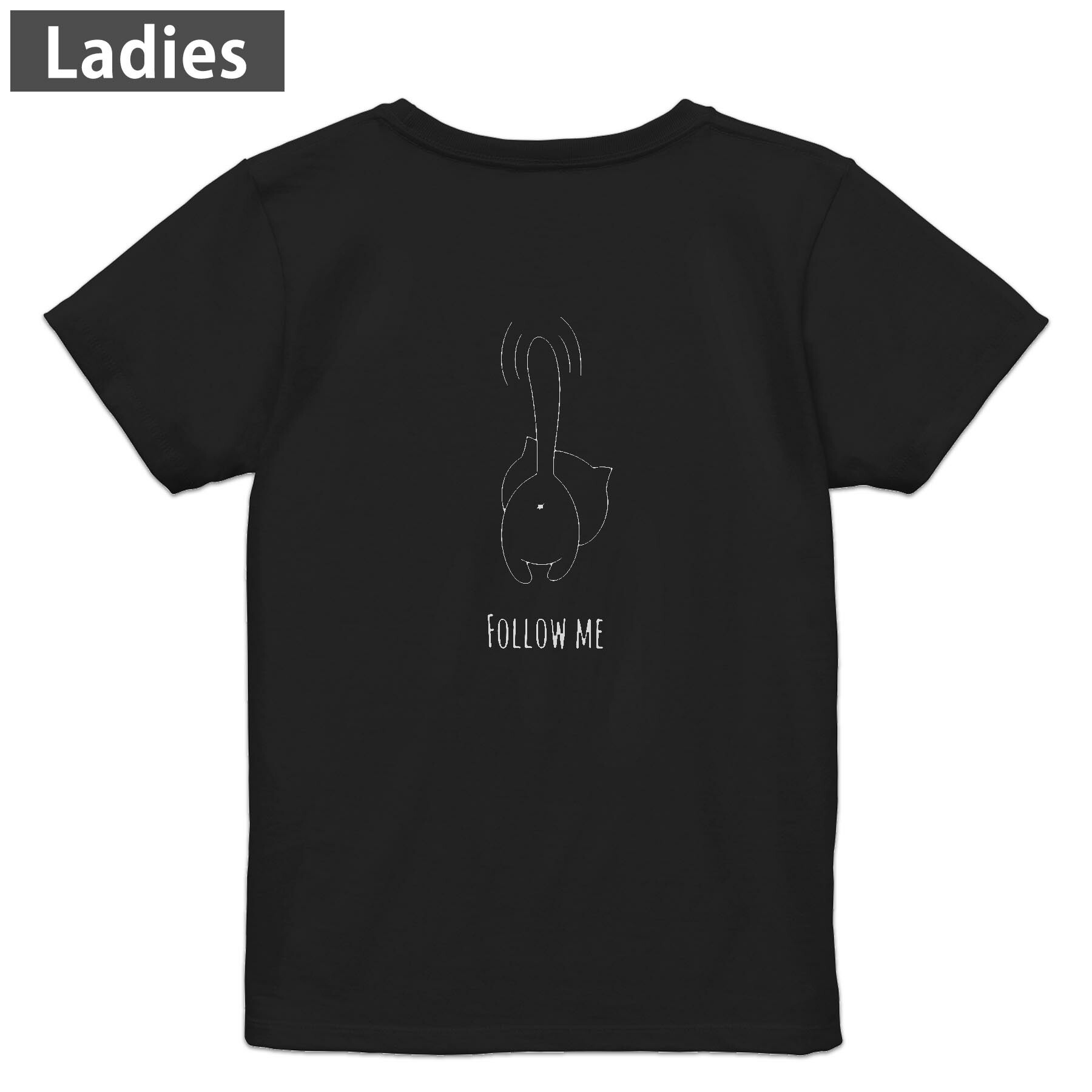 【楽天市場】Tシャツ レディース バックプリント 半袖 ブラック 黒 デザイン M L tシャツ ティーシャツ T shirt 016227 ...