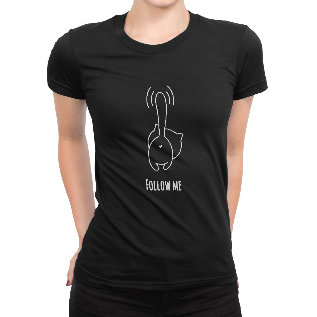 【楽天市場】tシャツ レディース 半袖 ブラック 黒 デザイン M L Tシャツ ティーシャツ T shirt 016227 猫 イラスト お ...